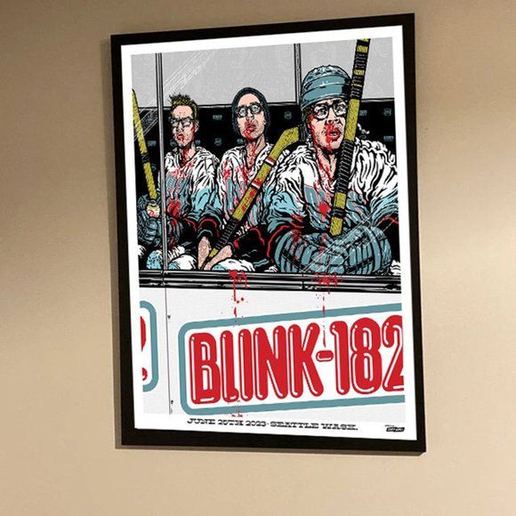 Art | Poster 12x18 Blink182 223 Seattle World Tour Poster | Poshmark